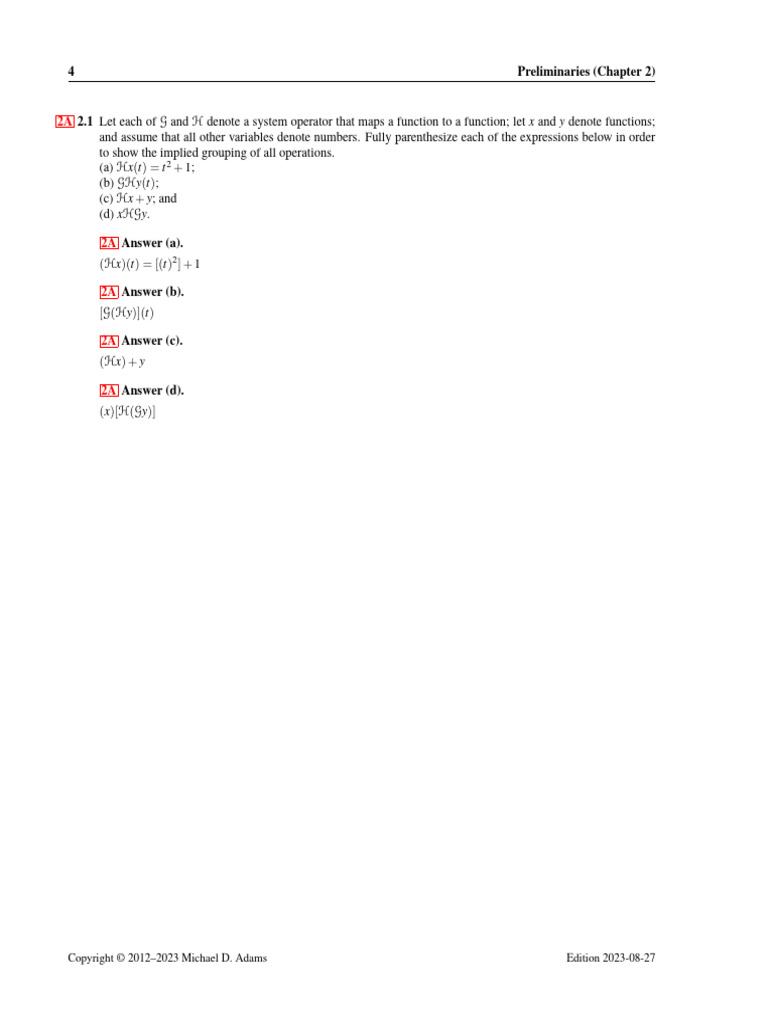 Assignment 2a Solutions | PDF | Function (Mathematics) | Derivative