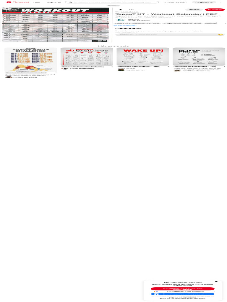 TapouT XT - Workout Calendar in 2023 Workout Calendar, Tapout XT ...