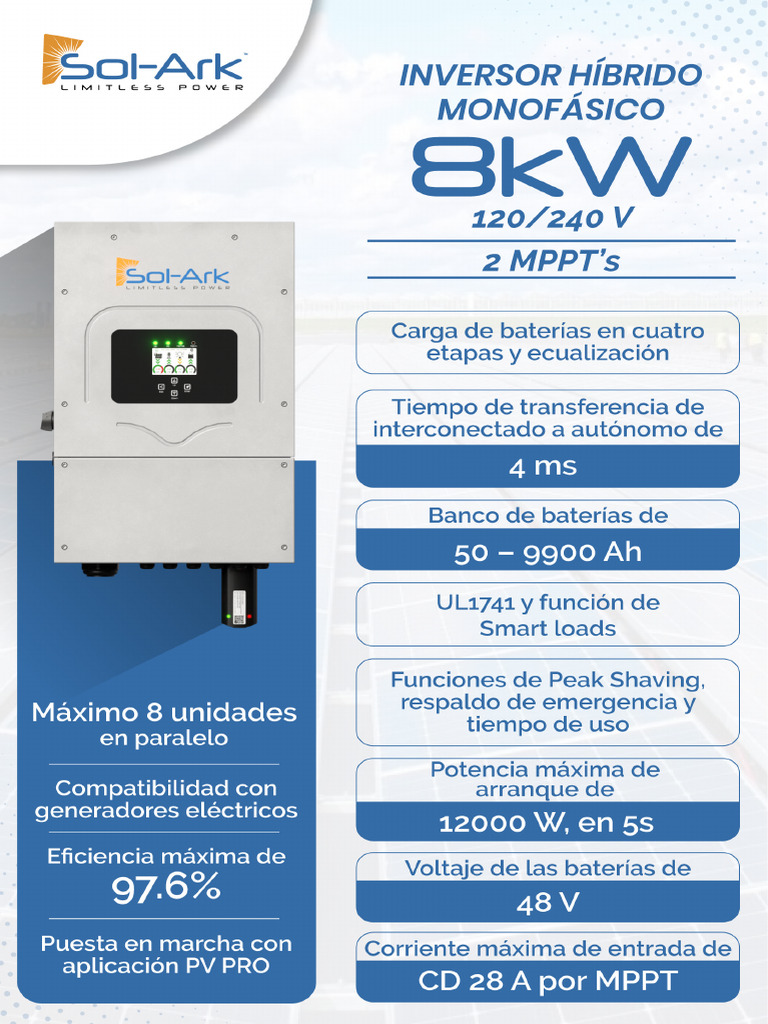 Ficha Tecnica Solark 8K 2P L | PDF