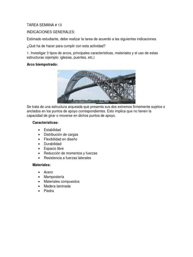 Tipos de Arcos y Pórticos Estructurales | PDF | Acero | Hormigón