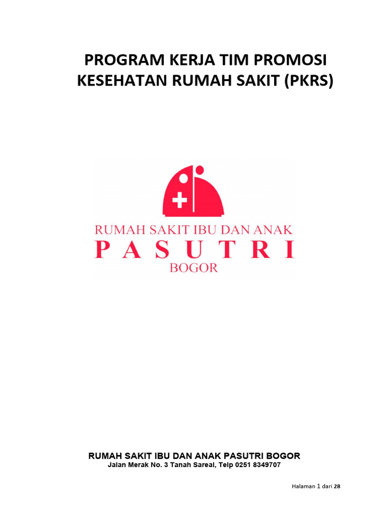 Program Kerja PKRS | PDF