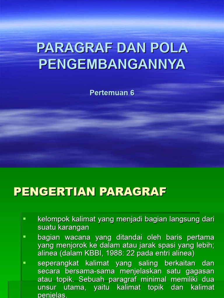 Penulisan Paragraf | PDF