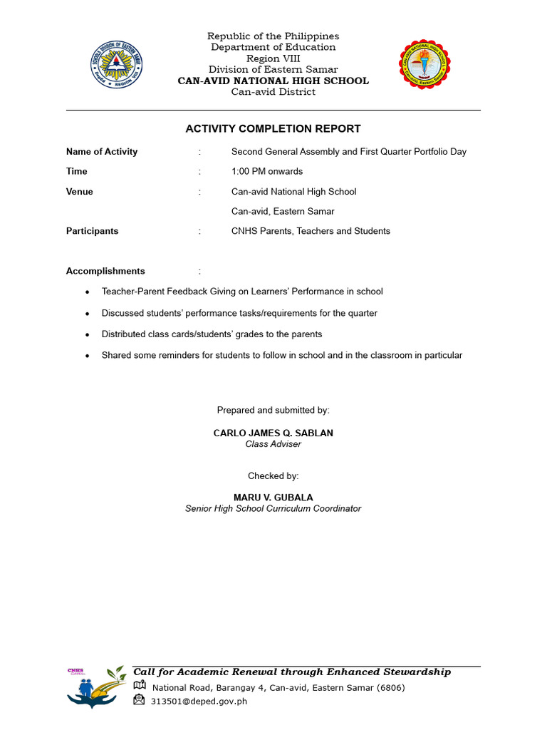 General Assembly ACR | PDF