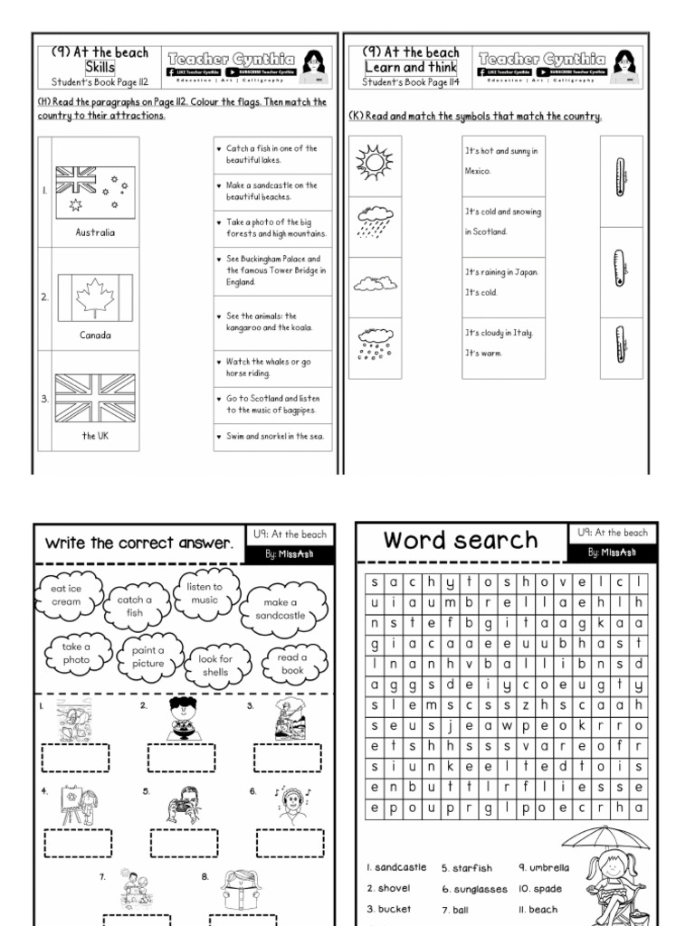 Year 2 Beach Pdf