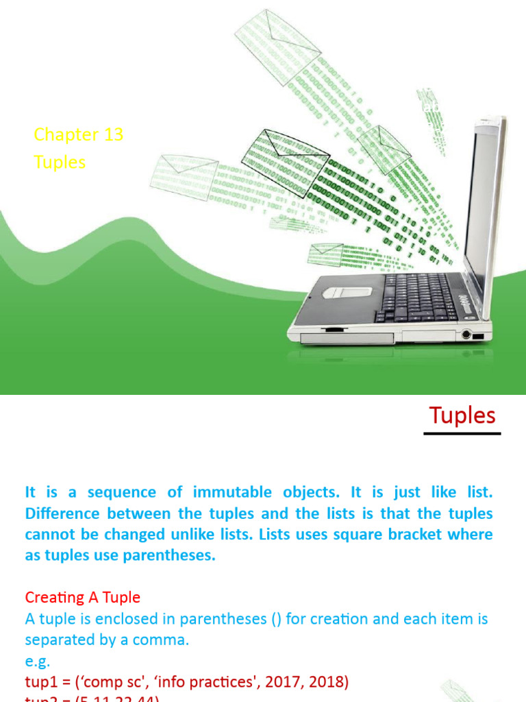Tuples | PDF | Bracket | Mathematics Tuples | PDF | Bracket | Mathematics