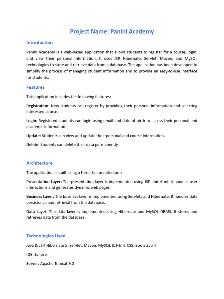 Project Summary | PDF | Databases | Web Application