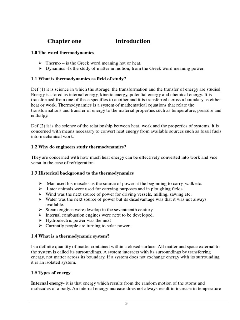 Thermodynamics Module | PDF | Heat | Second Law Of Thermodynamics