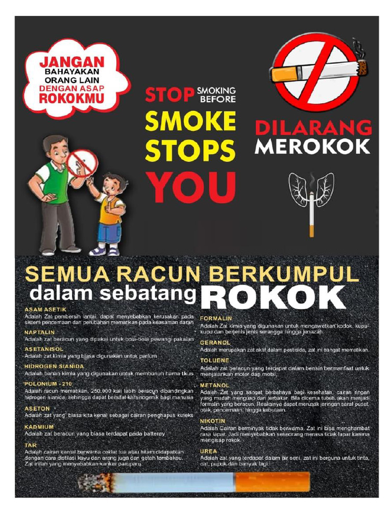 Info Bahaya Merokok Dan Mencegah Nya | PDF