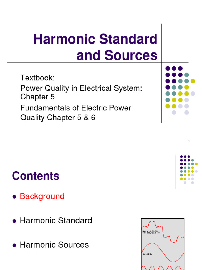 Harmonic Standards & Sources Guide | PDF | Power Inverter | Rectifier