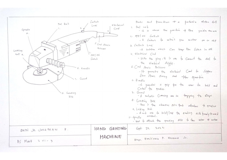 Hand Grinder Drawing | PDF