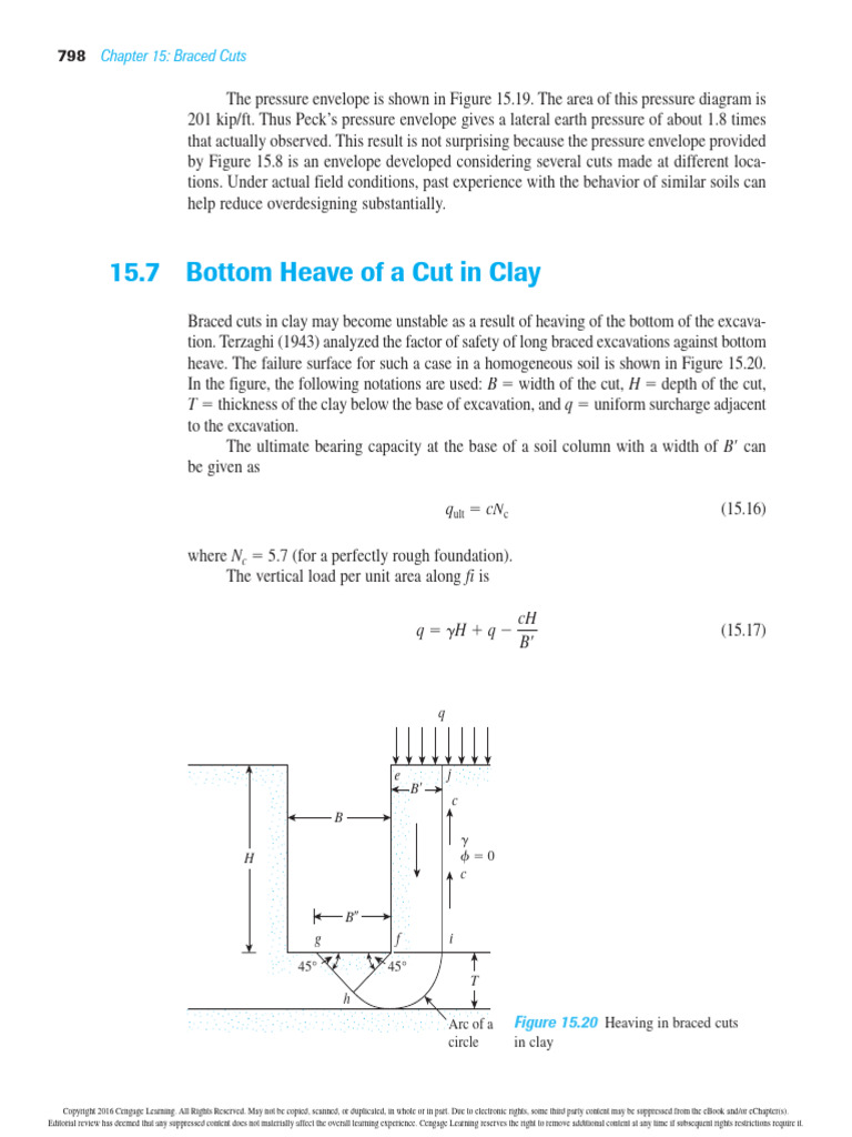 Braced Excavation Part II | PDF | Applied And Interdisciplinary Physics | Civil Engineering