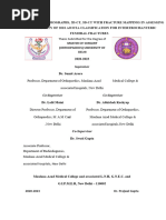 Thesis Synopsis Format Rguhs | PDF | Thesis | Medicine