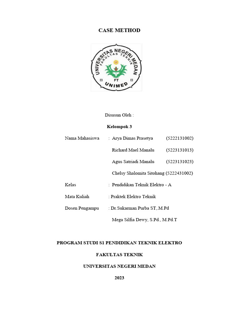 Case Method Prak Elektro | PDF