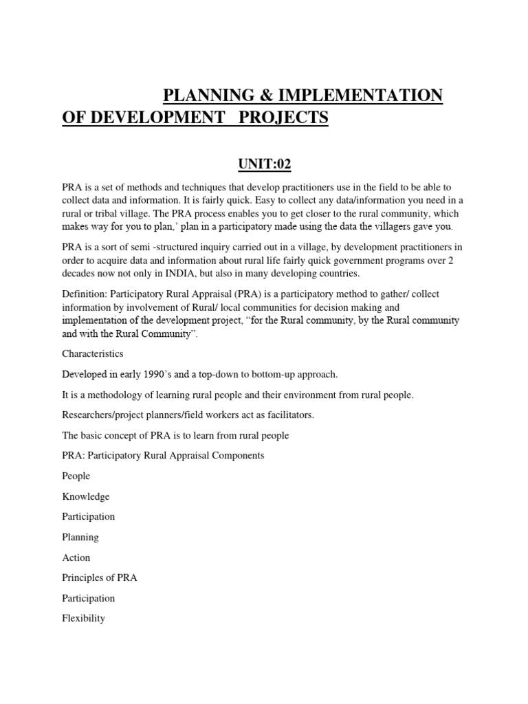 PLANNING AND IMPLEMENTATION OF PROJECT (Full Note) | PDF | Feasibility Study | Software ...