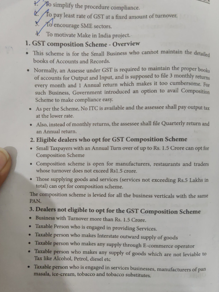 Composition Scheme | PDF | Taxes | Payments