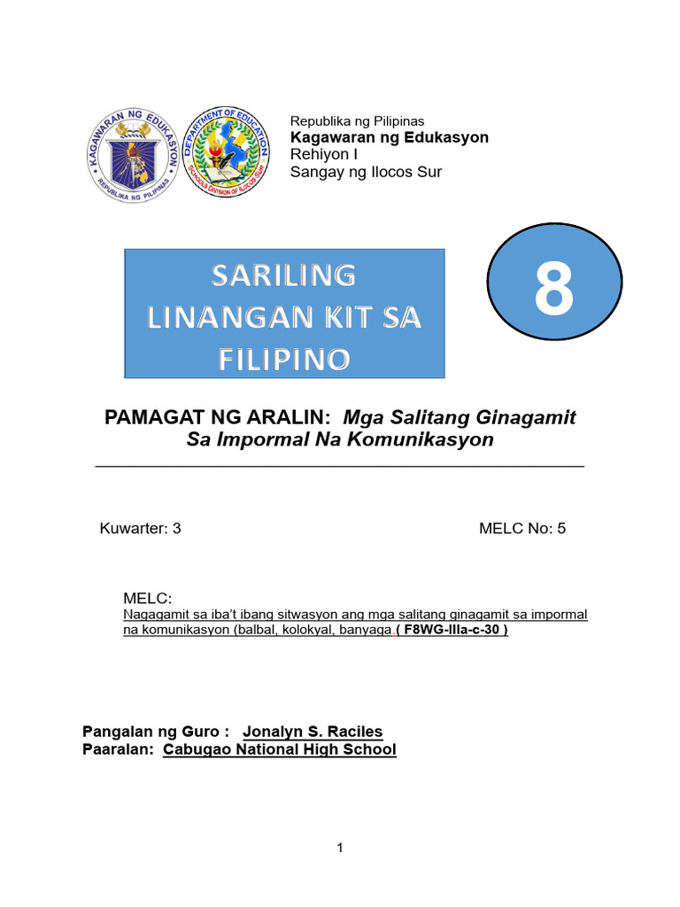 MELC5 | PDF