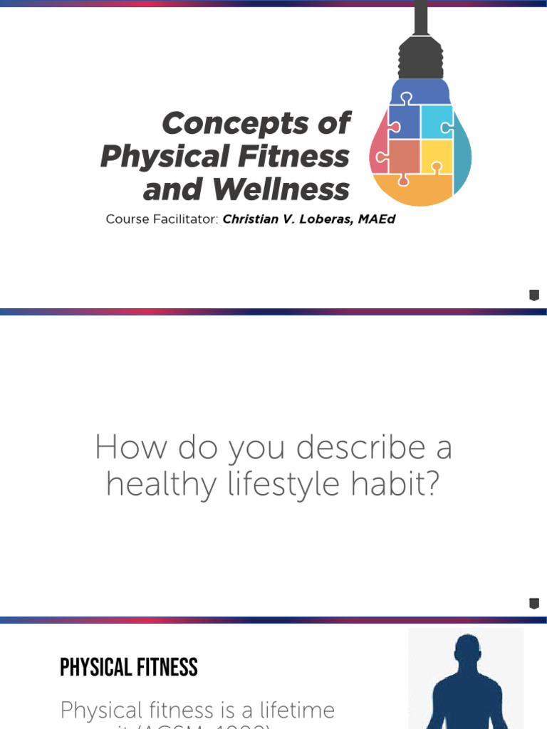 Concepts of Physical Fitness and Wellness PDF | PDF | Physical Fitness ...