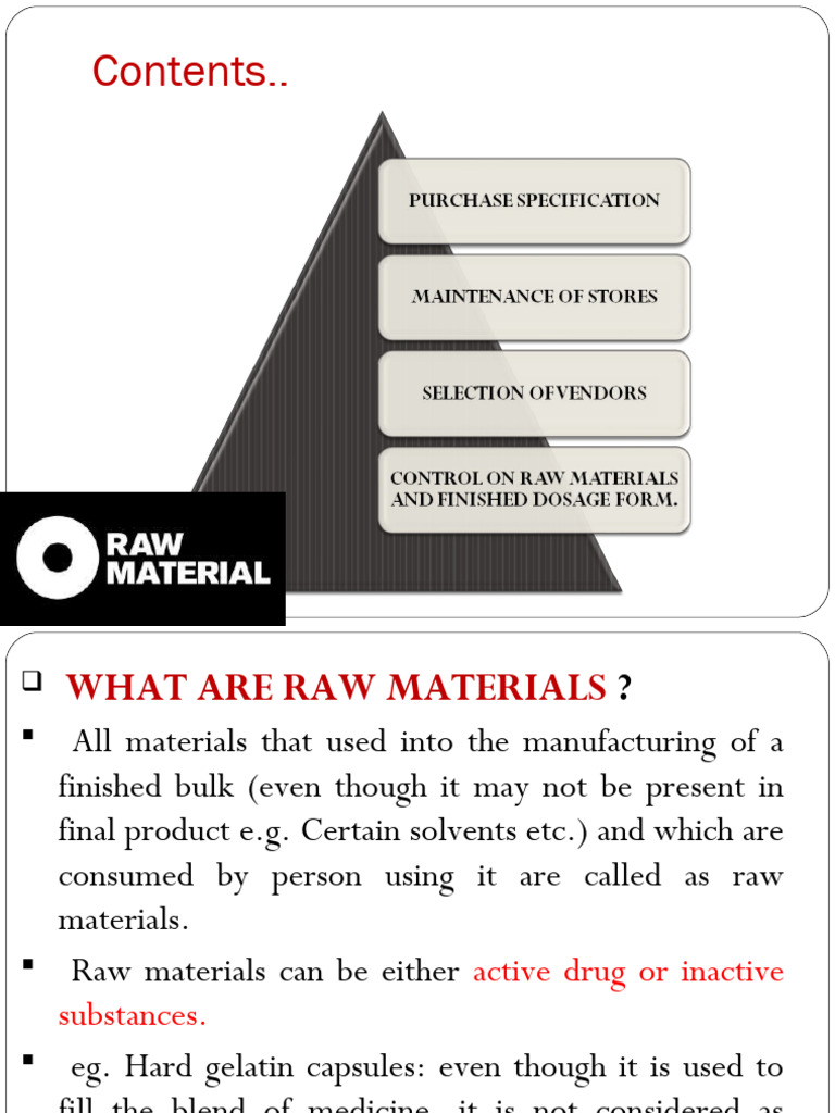 RAW Materials | PDF | Specification (Technical Standard) | Calibration