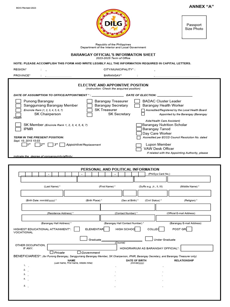 Bois Form Updated | PDF