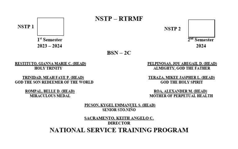 Title Page BSN 2c NSTP | PDF