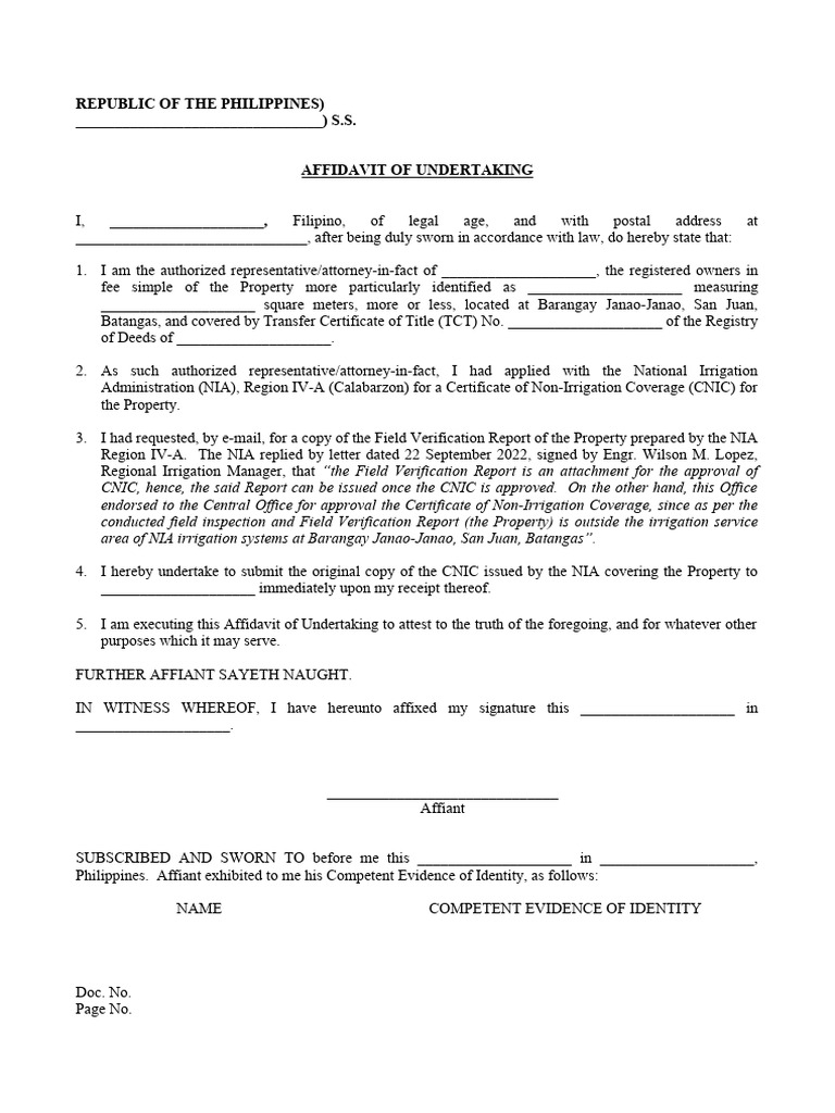 Oct 10 2022 Undertaking Submission of Orig CNIC | PDF | Affidavit ... Oct 10 2022 Undertaking Submission of Orig CNIC | PDF | Affidavit ...