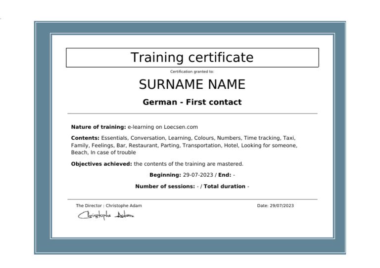 Certificate D en de | PDF