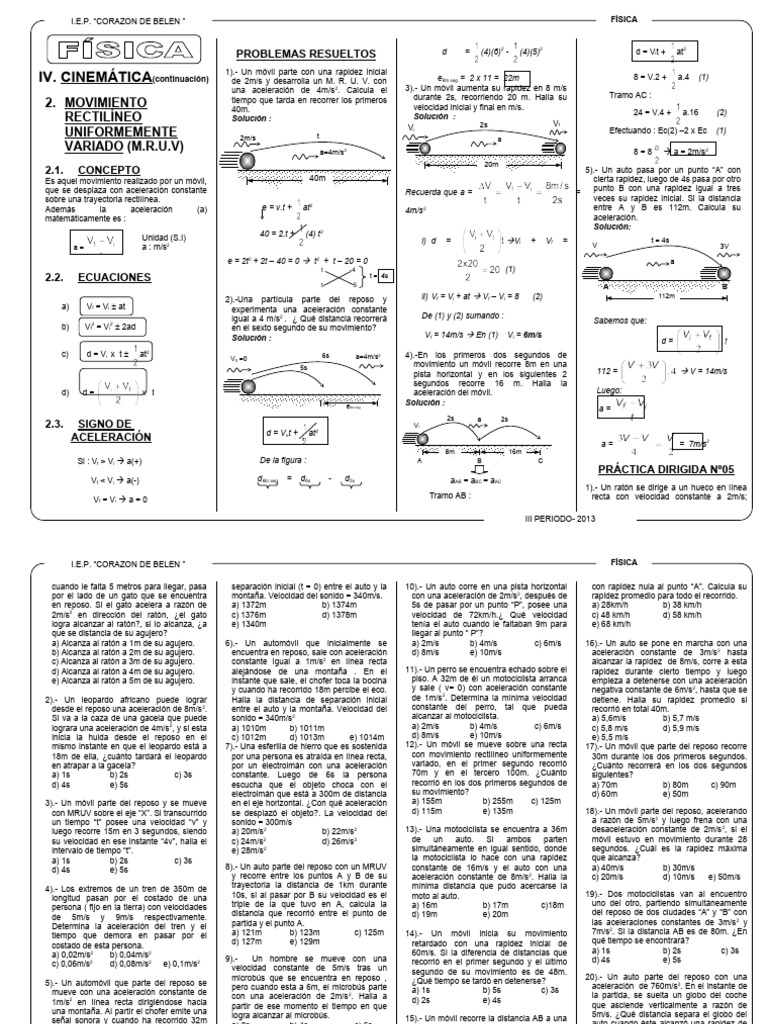 Estatica | PDF | Aceleración | Velocidad
