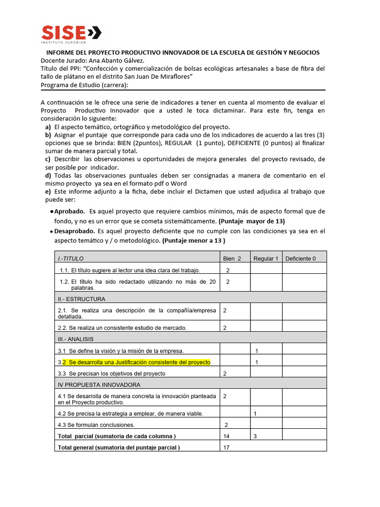Informe Jurado Ana Abanto - Grupo 1 | PDF | Economias | Business