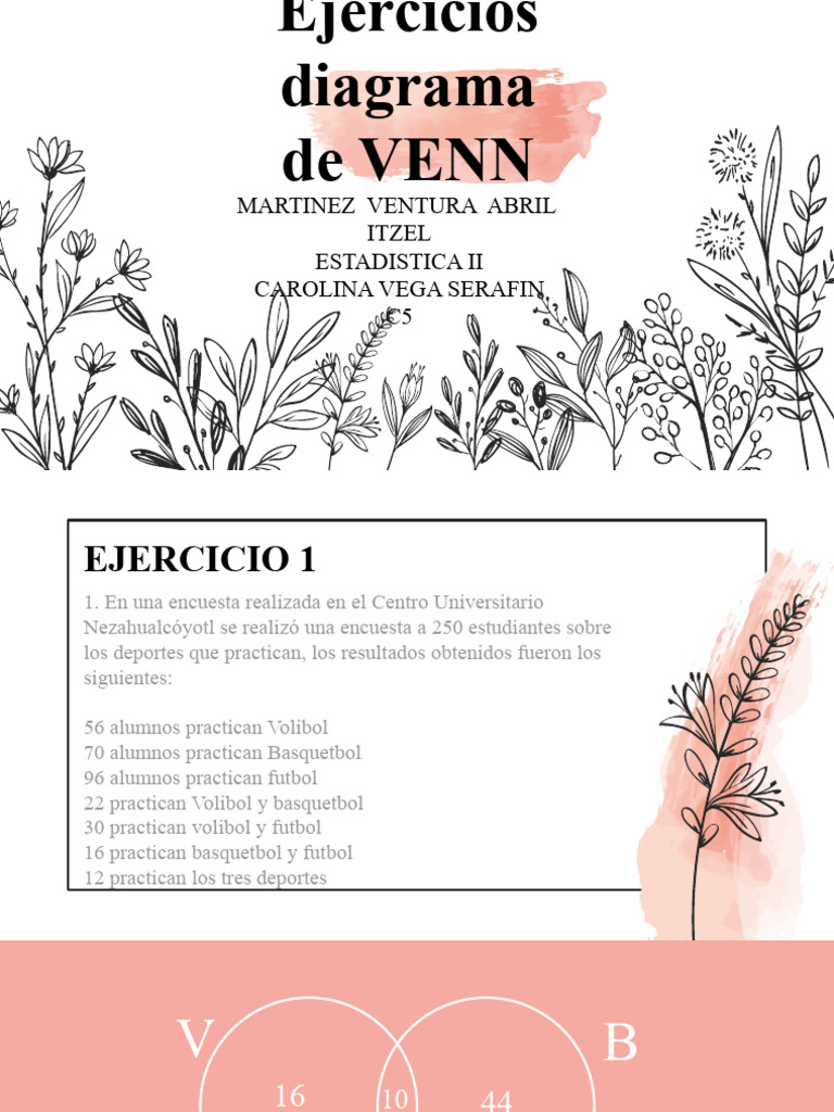 Diagrama Venn Ejercicios Clase 2 | PDF