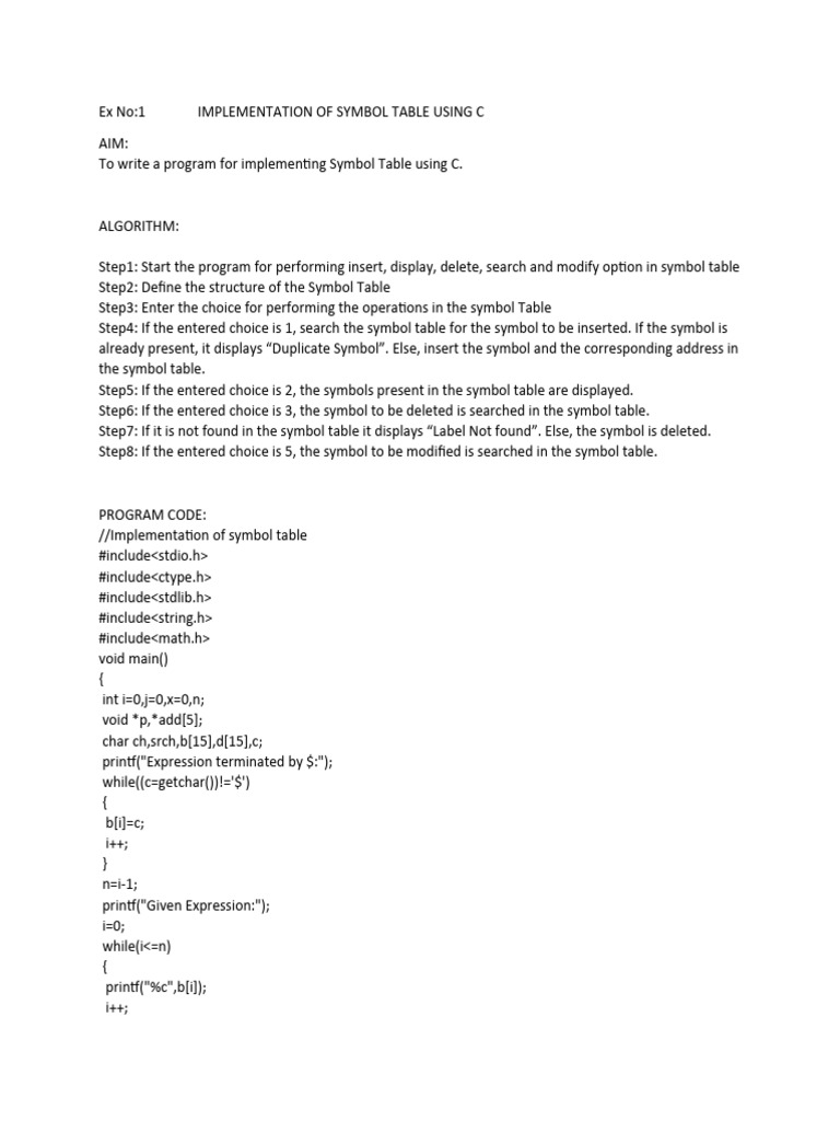 CD Lab | PDF | Parsing | Computer Program