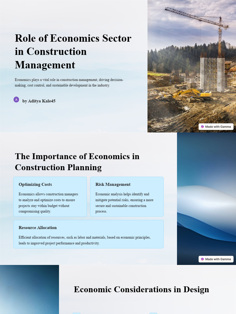 Economics in Construction Management | PDF | Economics | Life Cycle ...