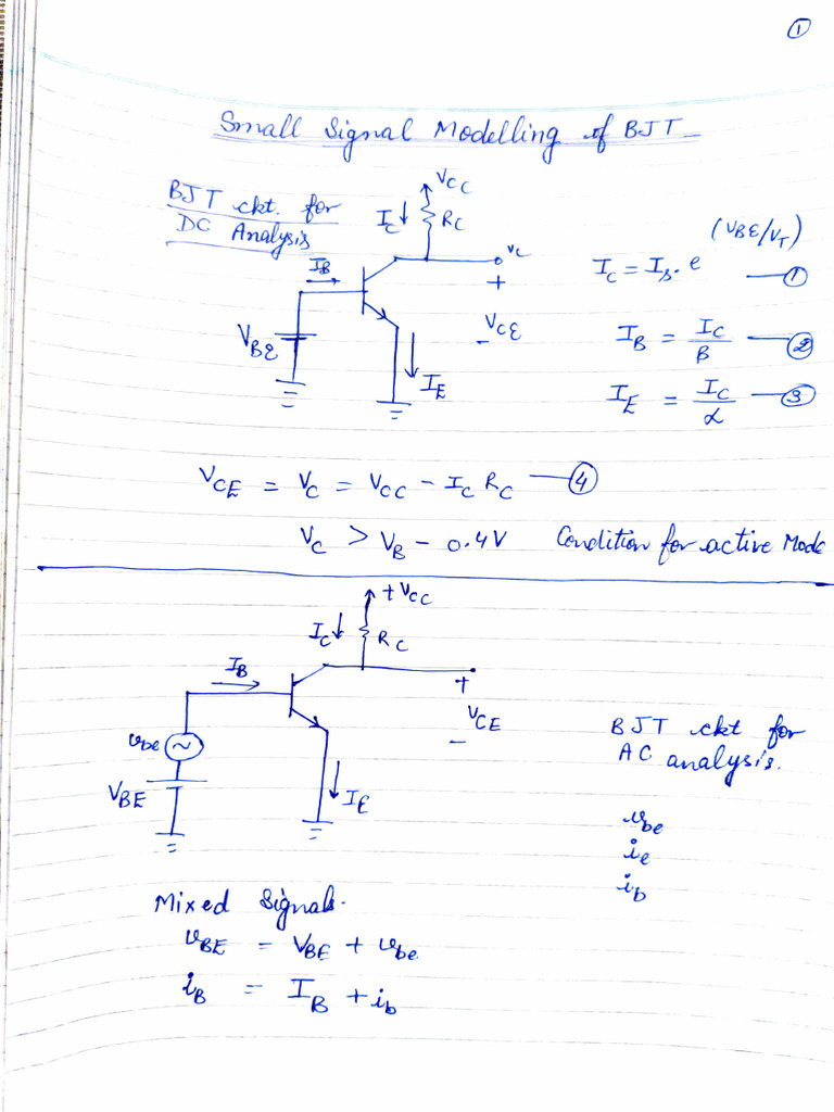 Small Signal Model Analysis | PDF | Electrical Components | Computer ...