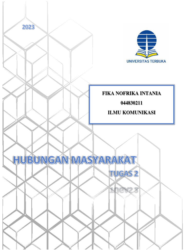 Tugas 2 Humas (Fika Nofrika Intania 044830211) | PDF | Seni