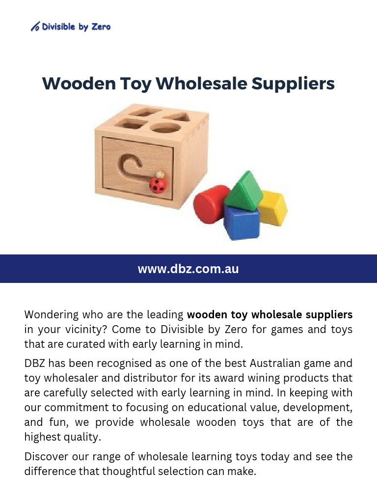 Get Your Hands On Quality Wooden Toys From Wholesale Suppliers! | PDF