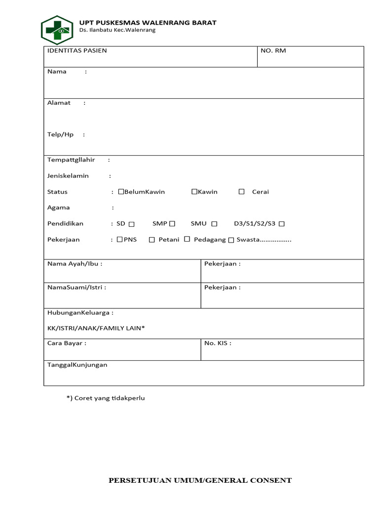 Rekam Medik Rawat Jalan | PDF | Kesehatan Holistik