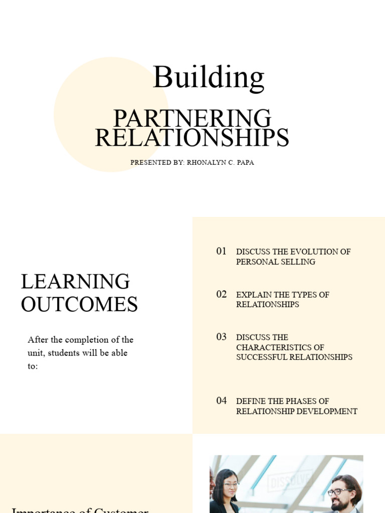Building Partnering Relationship | PDF | Employee Retention | Sales