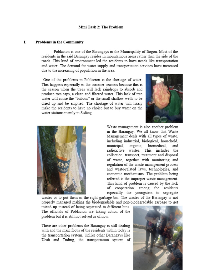 ES Mini Task | PDF | Waste | Waste Management