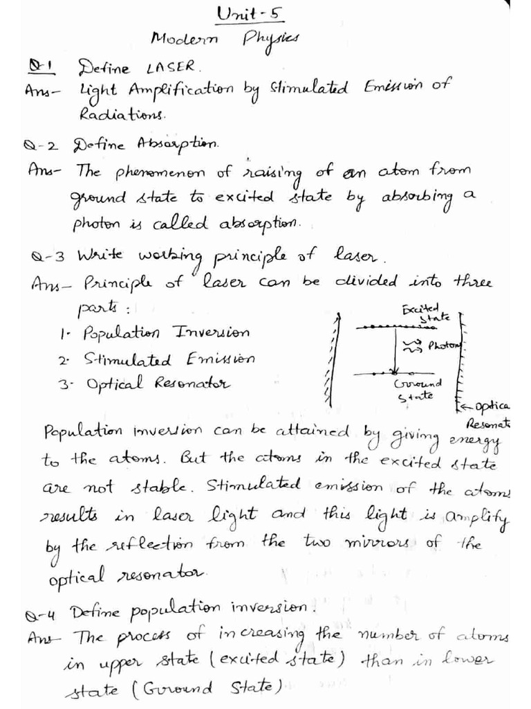 Physics Unit-5 | PDF