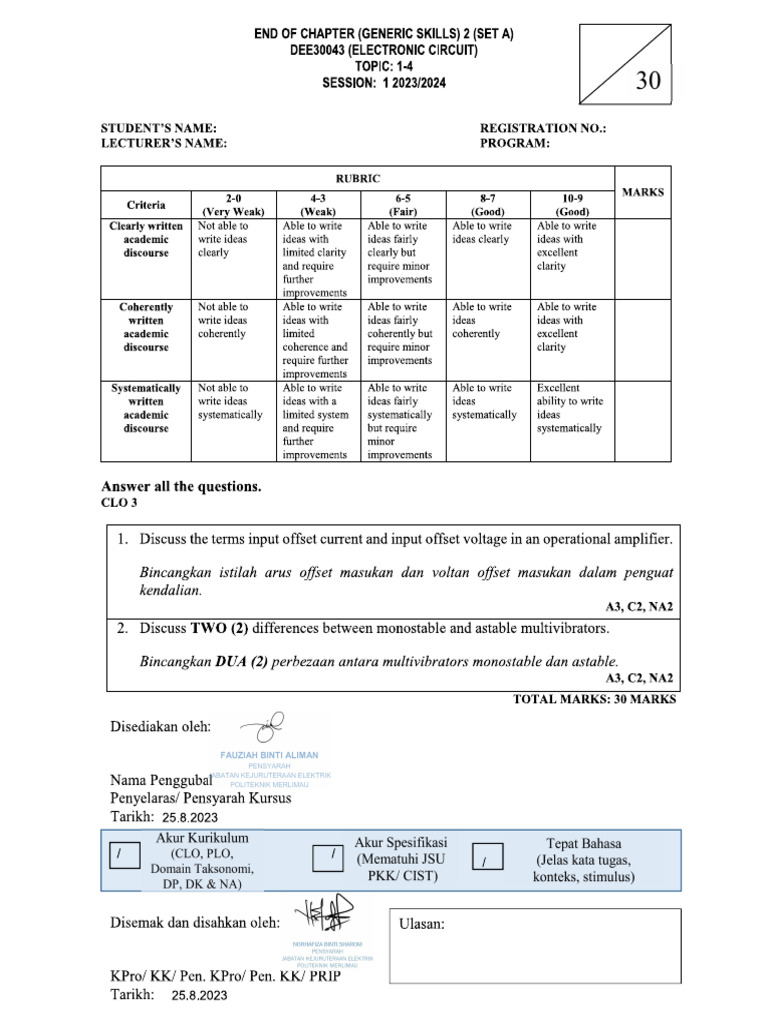Eoc GS 2 Student | PDF