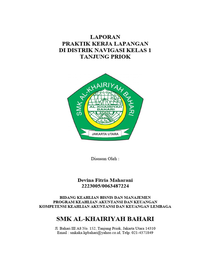 Laporan PKL Devina 11 Akl | PDF | Bisnis