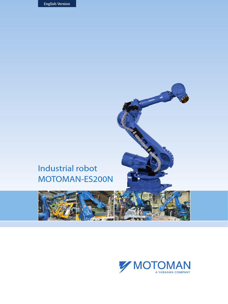 MOTOMAN-ES200N Industrial Robot Specs | PDF | Manufactured Goods