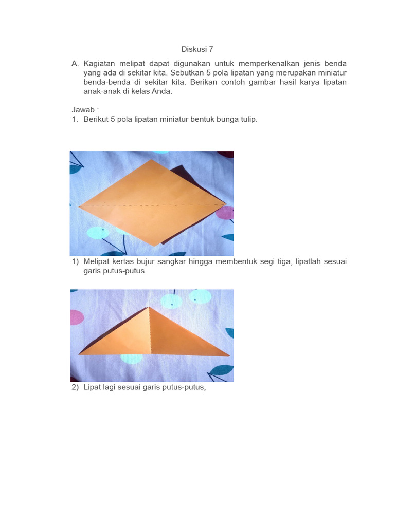 Melipat Dengan 5 Pola Lipatan | PDF