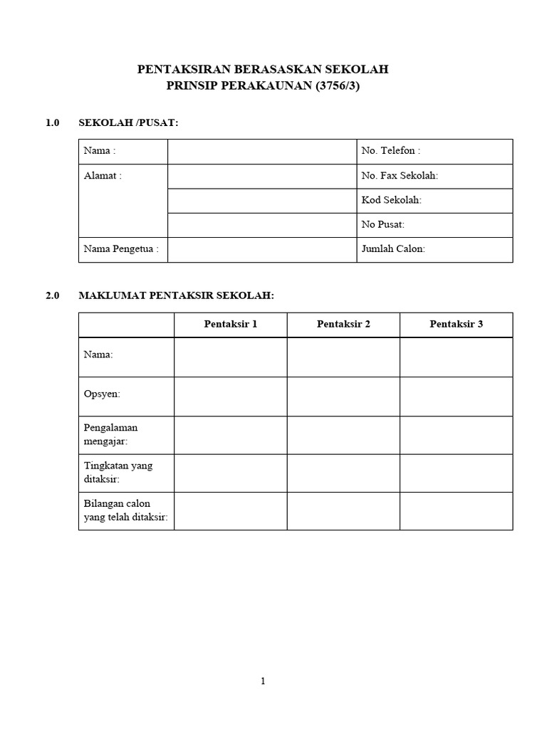 Pentaksiran Berasaskan Sekolah | PDF