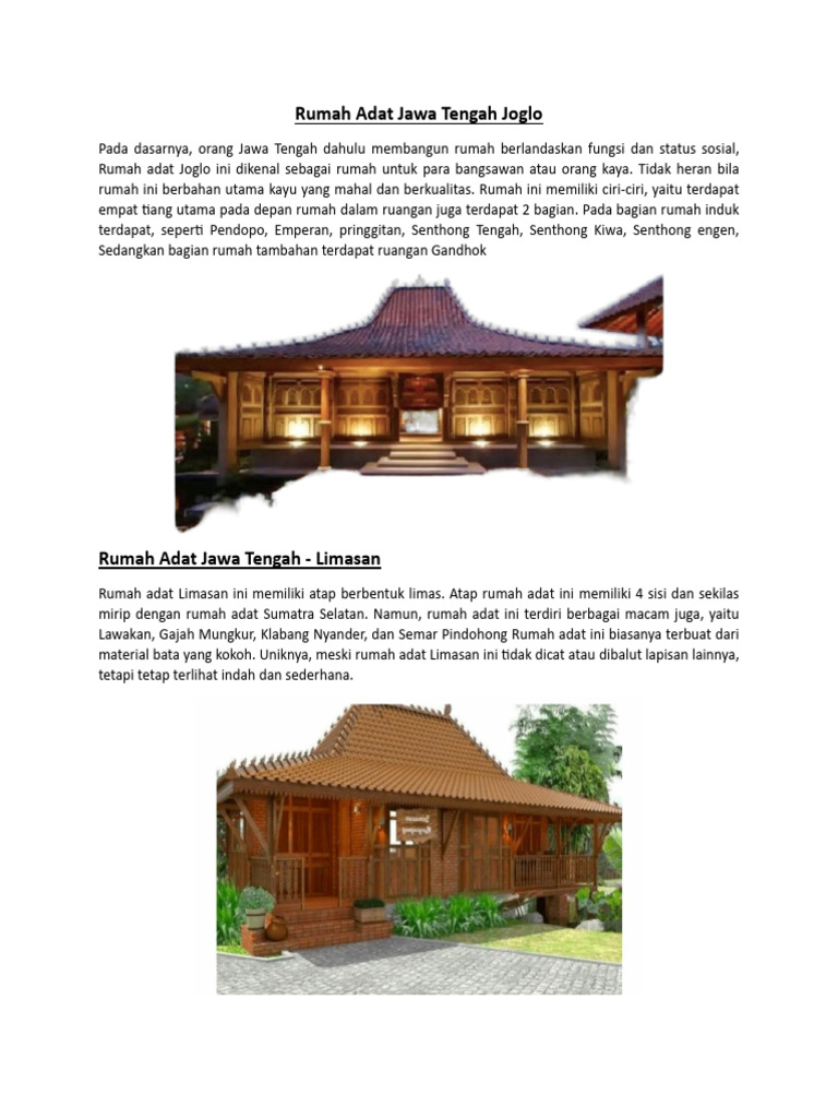 Rumah Adat Jateng (1) 98ZQ | PDF