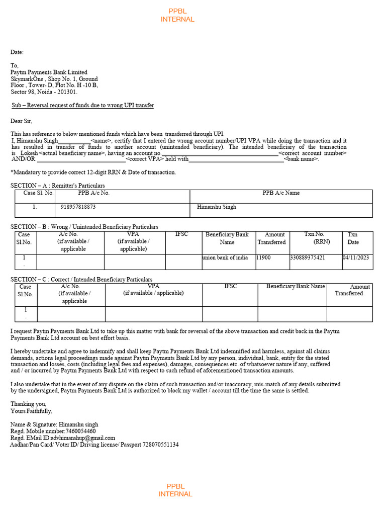 Indemnity PPBL V2-Revised22 | PDF | Indemnity | Service Industries
