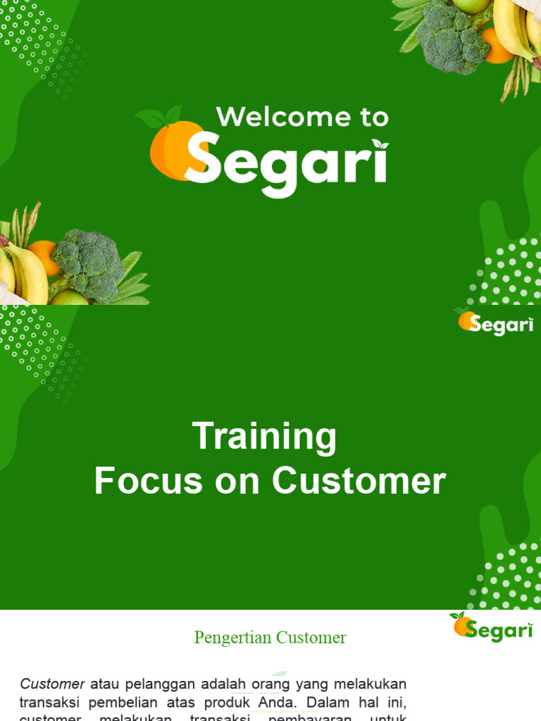 Training Focus On Customer Pdf