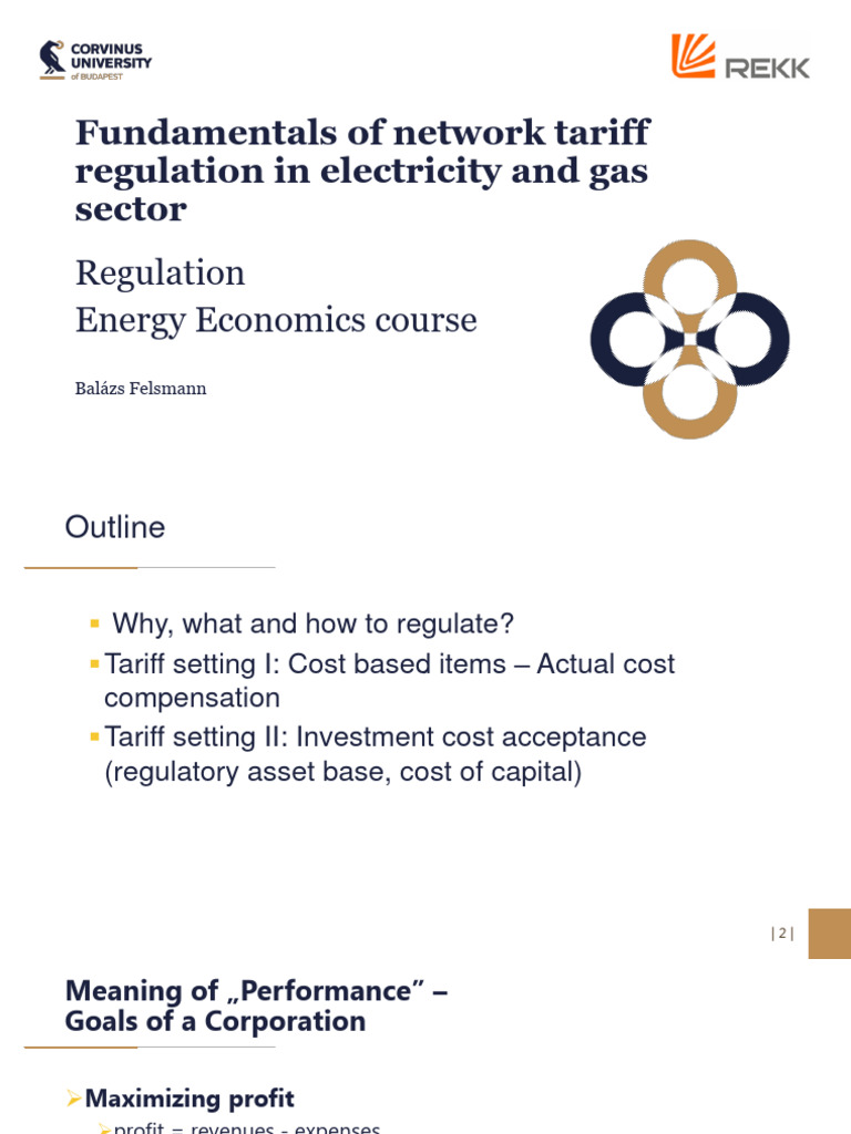 Fundamentals of Price Regulation - Course Slides - FB | PDF ...