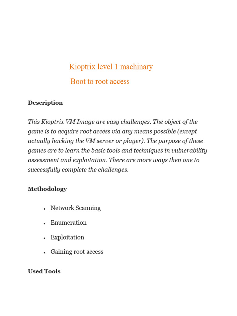 Kioptrix 1 Machine | PDF | Computer Science | Internet Protocols