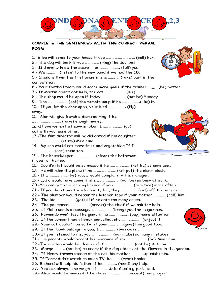 Conditional Sentence Exercises | PDF