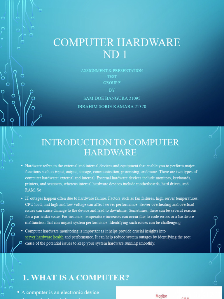 Computer Hardware | PDF | Central Processing Unit | Computer Hardware